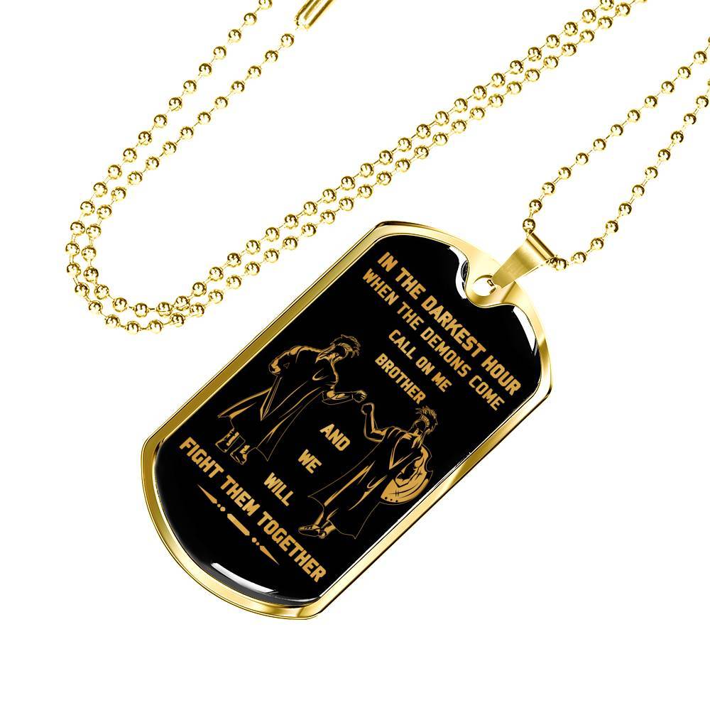 Customizable Soldier Military Chain (18k Gold Plated) dog tag gift fro